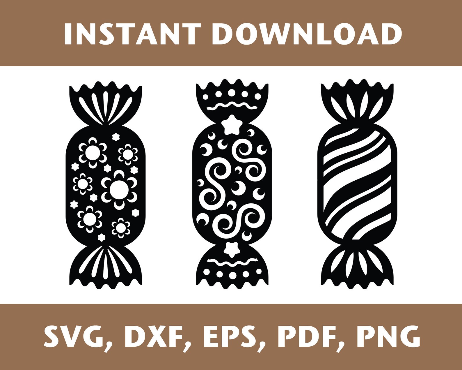 Candy Svg, Candy Template, Candy Dxf, Candy Png, Candy Laser Cut, Candy ...