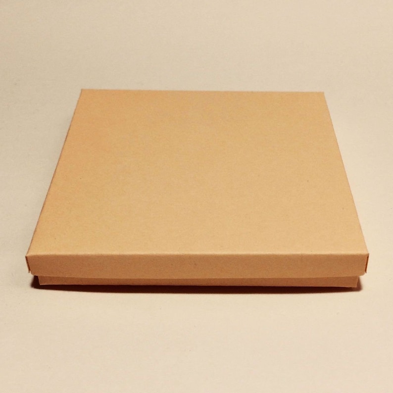 Flat Box With Lid, Flat Square Box Template, Flat Gift Box, Square Box ...