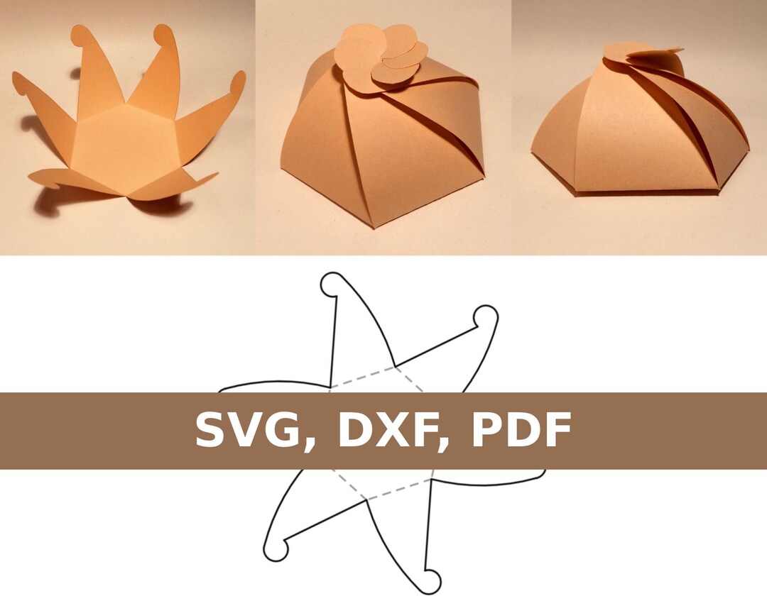 Swirl Box Template, Cookie Box, Cake Box, Swirl Gift Box, Cupcake Box ...