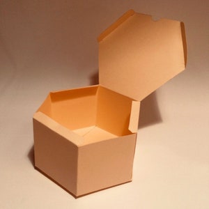 Hexagon Box Template, Hexagon Gift Box, Hexagonal Gift Box, Hexagonal ...