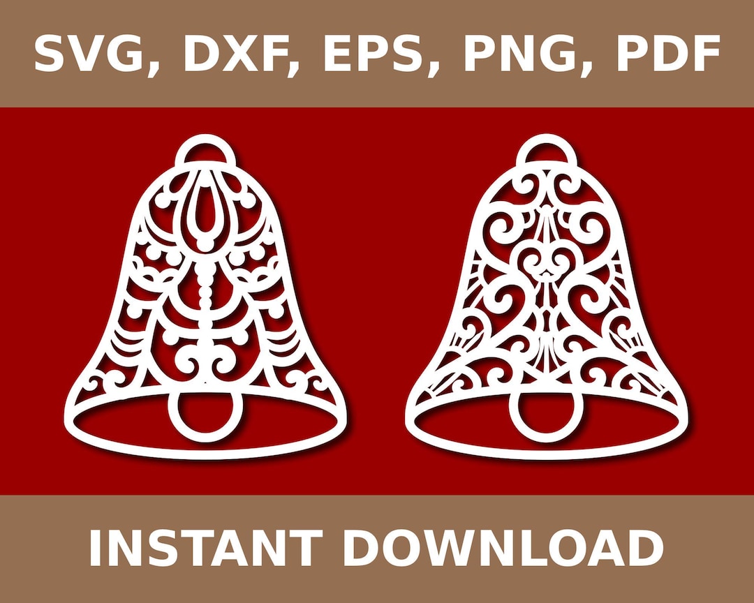 Bell Svg, Christmas Bells Svg, Bell Dxf, Bells Dxf, Bell Png, Bells Png ...