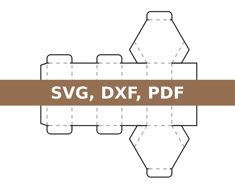 Hexagon Box Template, Hexagon Gift Box, Hexagonal Gift Box, Hexagonal ...