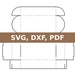 Cake Box Template, Cake Box Svg, Bakery Box Svg, Bakery Box Template ...