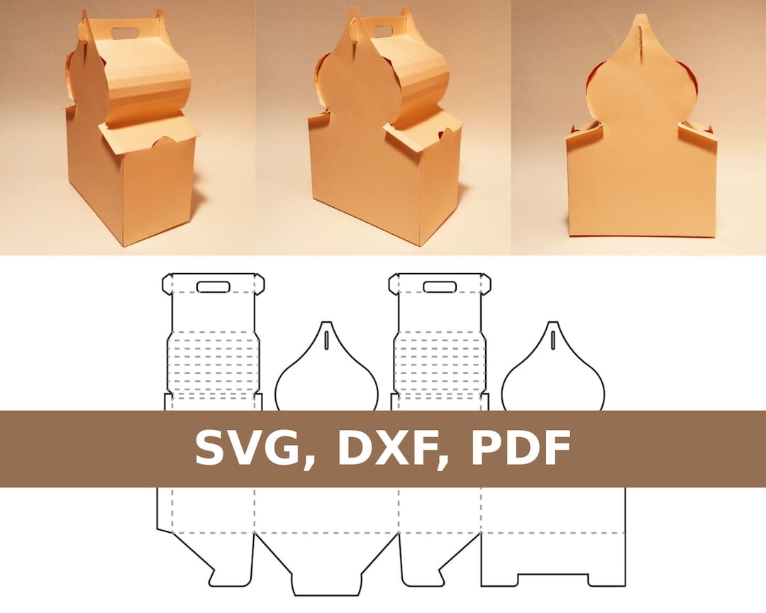 Temple Box Template, Dome Box, Mosque Box, House Box, Building Box ...