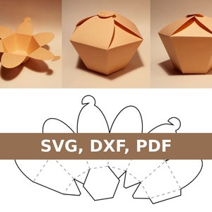 Cupcake Box Template, Printable Box Template, DIY Box, Gift Box ...