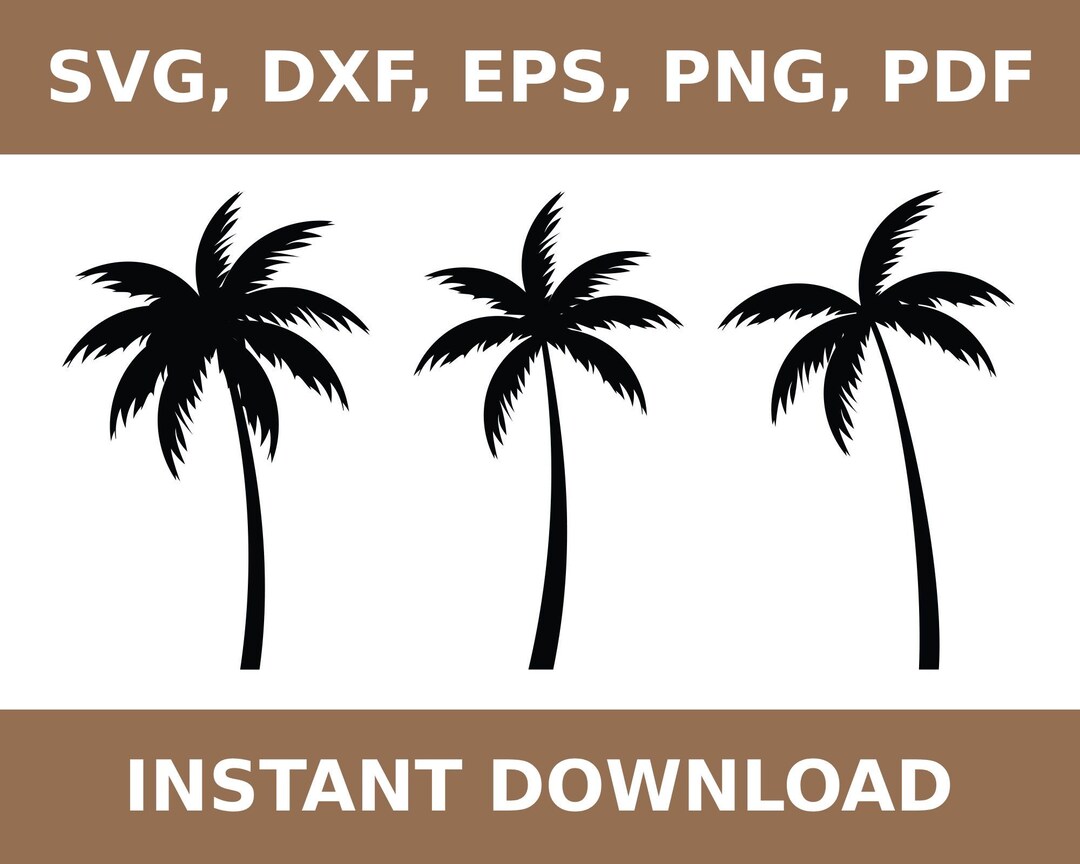 Palm Tree Svg, Palm Tree Dxf, Palm Trees Dxf, Palm Tree Png, Palm Trees ...