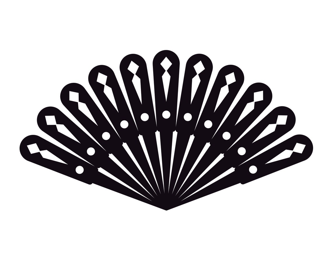 Hand Fan Svg, Hand Fan Dxf, Hand Fan Png, Hand Fan Cut File, Hand Fan ...