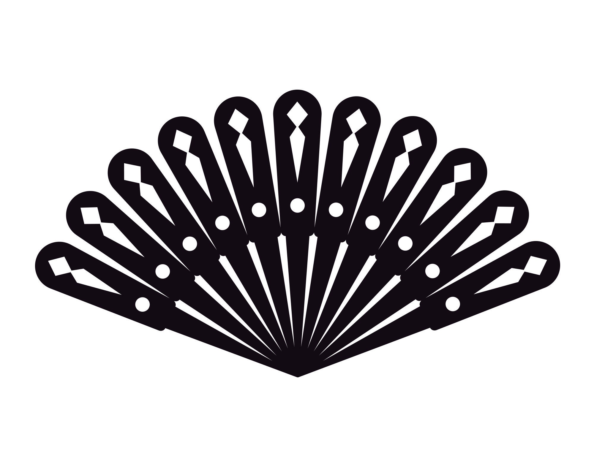 Hand Fan Svg, Hand Fan Dxf, Hand Fan Png, Hand Fan Cut File, Hand Fan ...