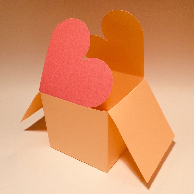 Love Box Template, Heart Box, Romantic Box, Gift Box, Birthday Gift Box ...