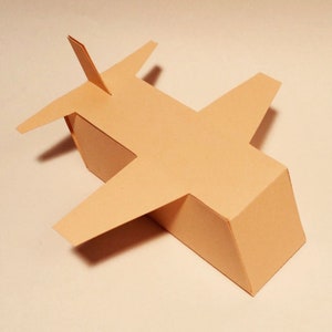 Airplane Box Template, Paper Plane, Paper Airplane, Airplane Gift Box ...
