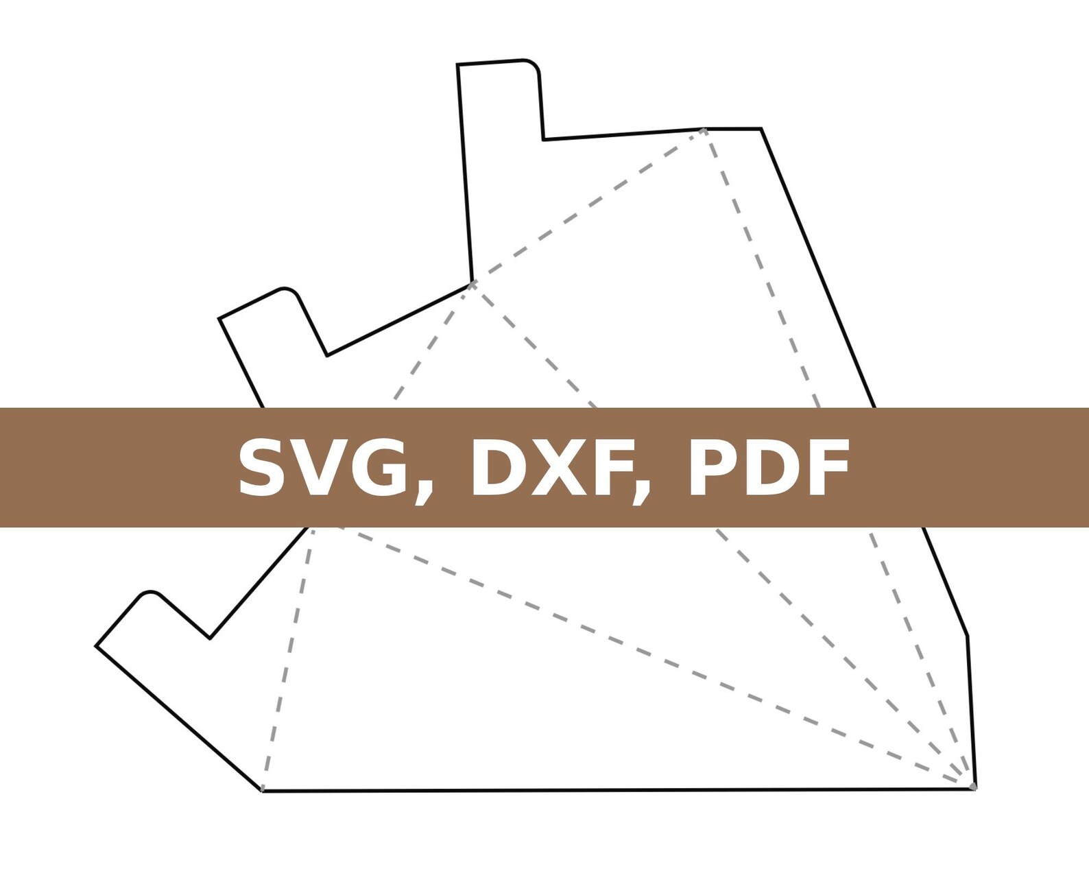 Flower Box Template, Single Flower Box, Flower Gift Box, Bouquet Gift ...