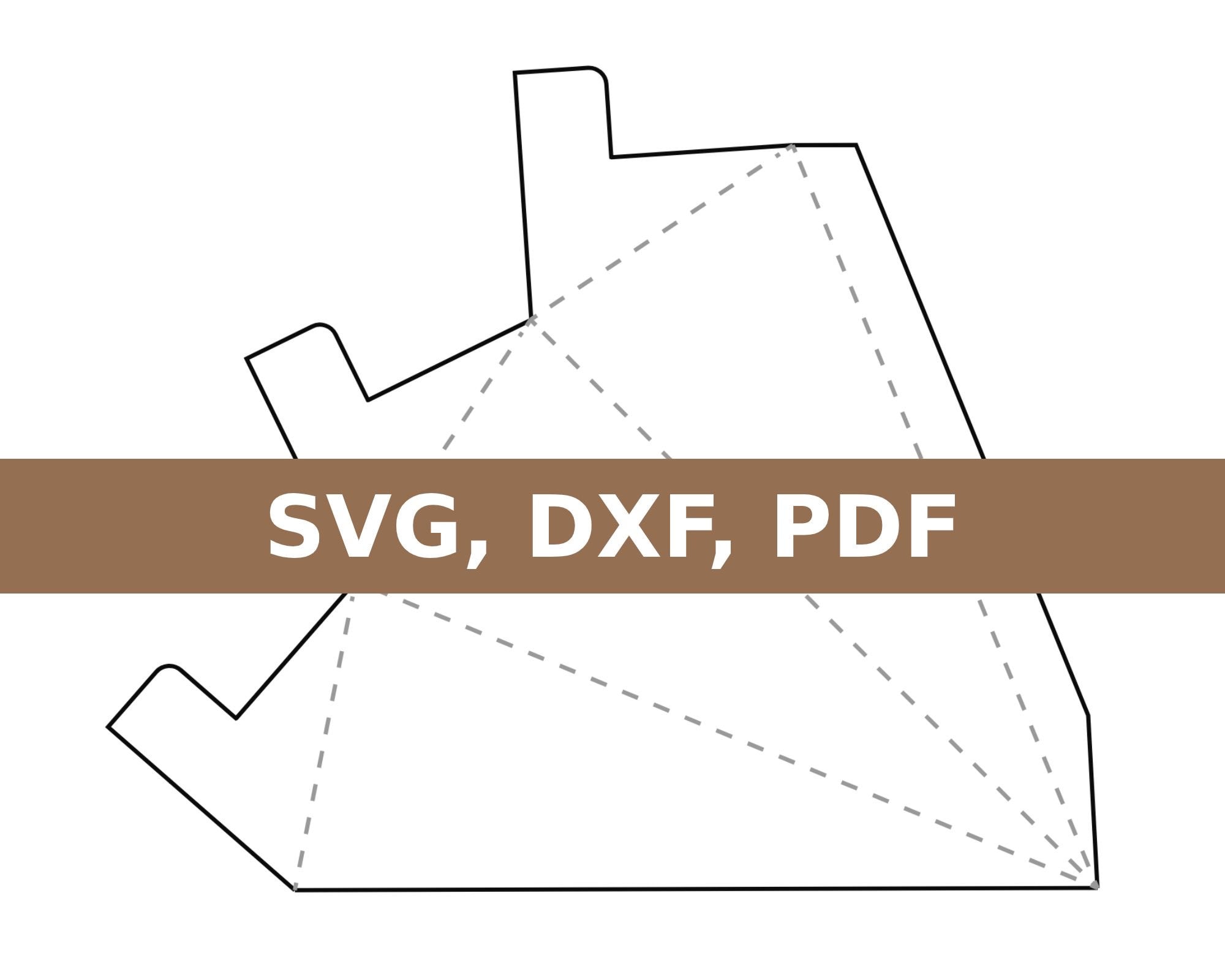 Flower Box Template, Single Flower Box, Flower Gift Box, Bouquet Gift ...