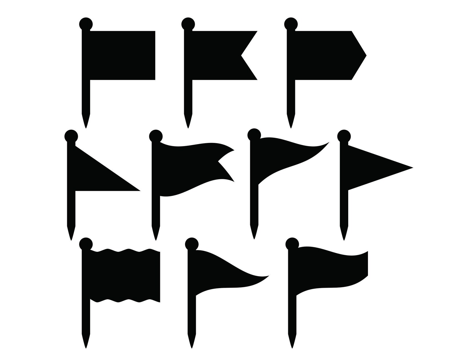 Flag Pins Svg, Flags Dxf, Flags Template, Flags Cutout, Flags Cut File ...