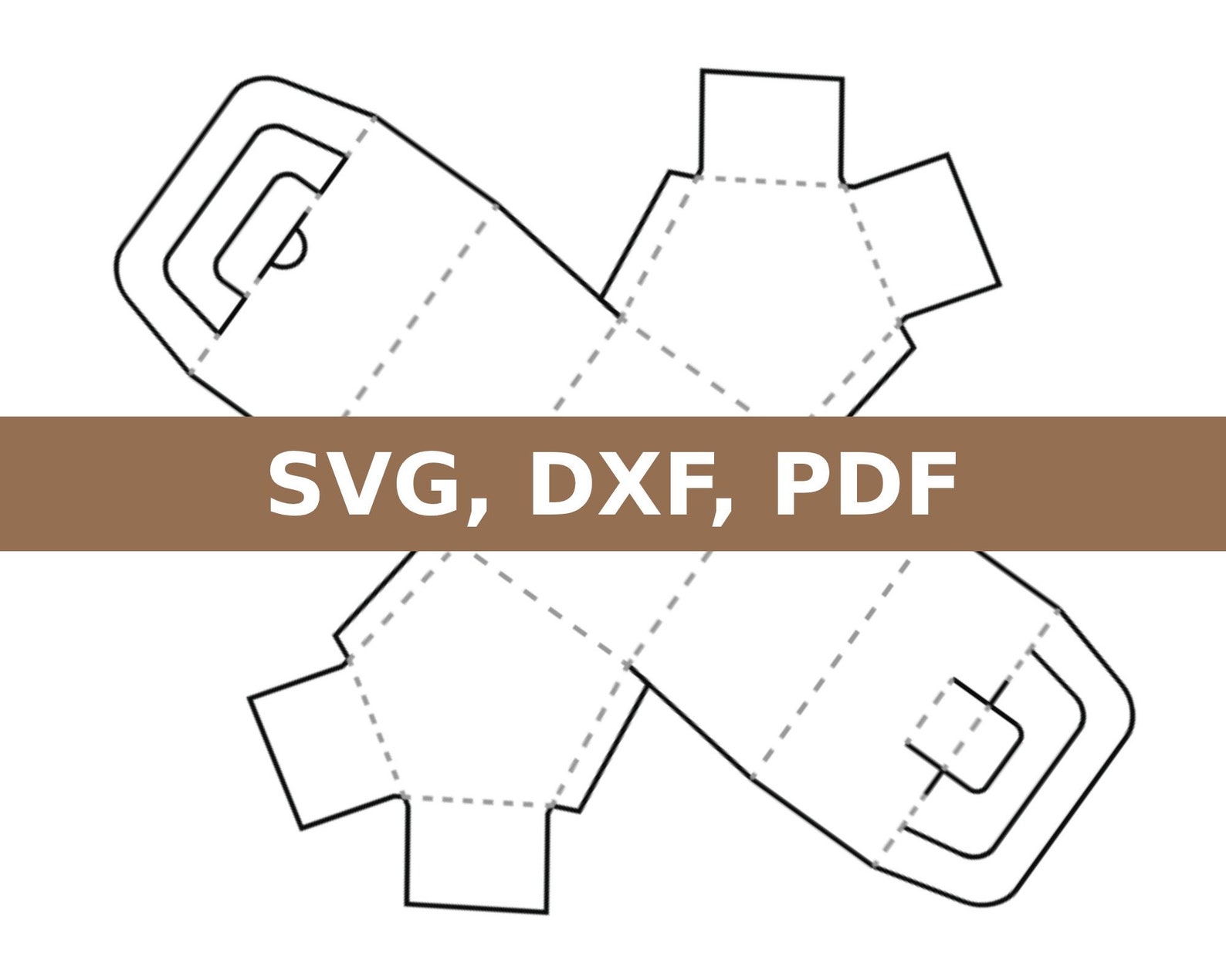 Tool Box Template, Tool Kit, Toolkit, Briefcase Box, Toolbox, SVG, DXF ...