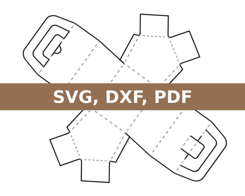 Tool Box Template, Tool Kit, Toolkit, Briefcase Box, Toolbox, SVG, DXF ...