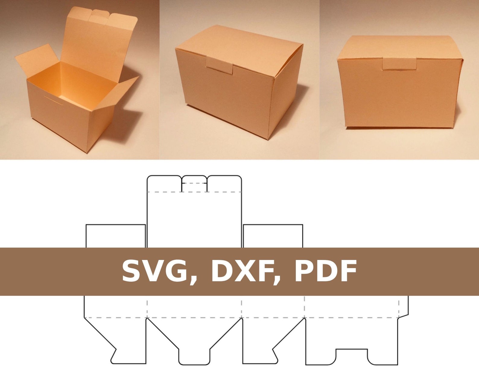 Chest Box Template, Storage Box, Rectangular Box, Rectangle Box ...