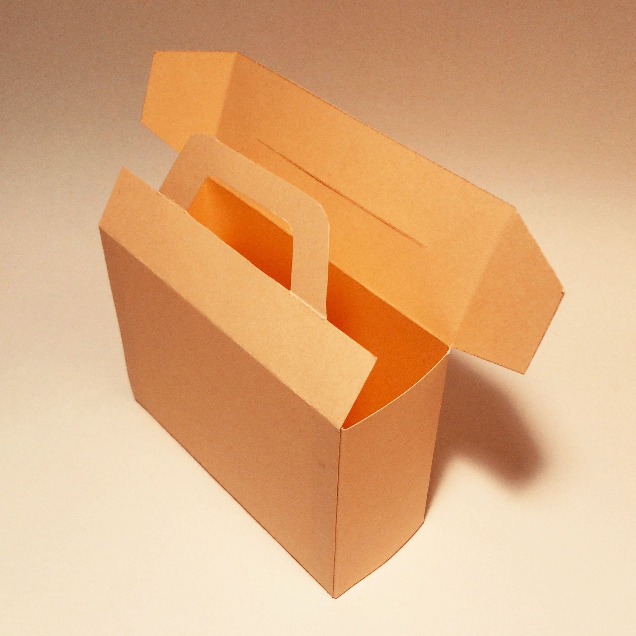 Briefcase Box Template, Gift Box With Handle, SVG, PDF, Cricut ...