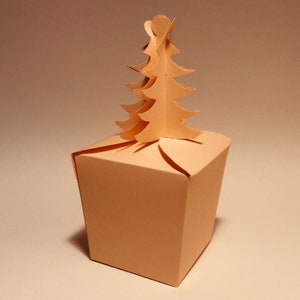 Christmas Box Template, Xmas Gift Box, Christmas Tree Gift Box ...