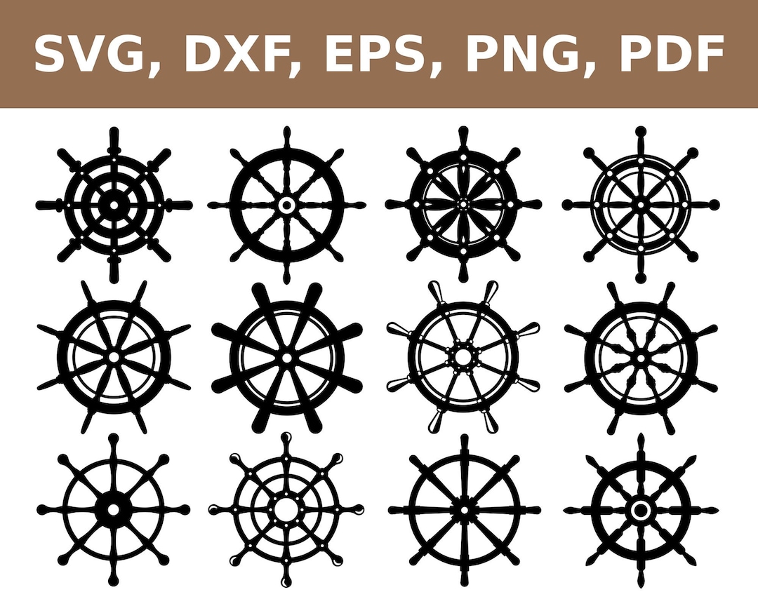 Ship Wheel Svg, Ships Wheel Svg, Boats Wheel Svg, Ship Wheel Template ...