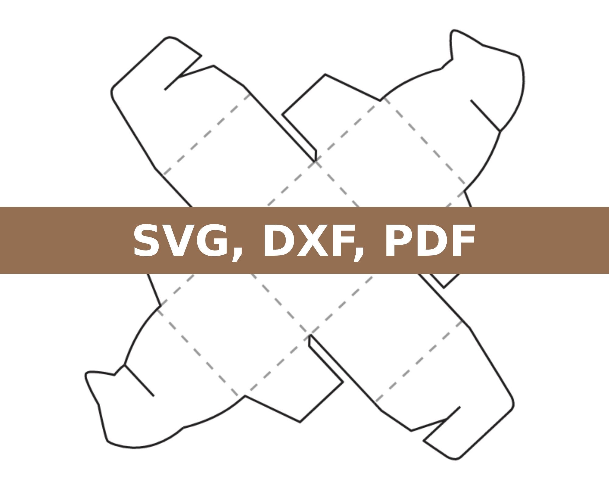 Cat Box Template, Box With Cat, Cat Gift Box, Cat Shaped Box, SVG, PDF ...