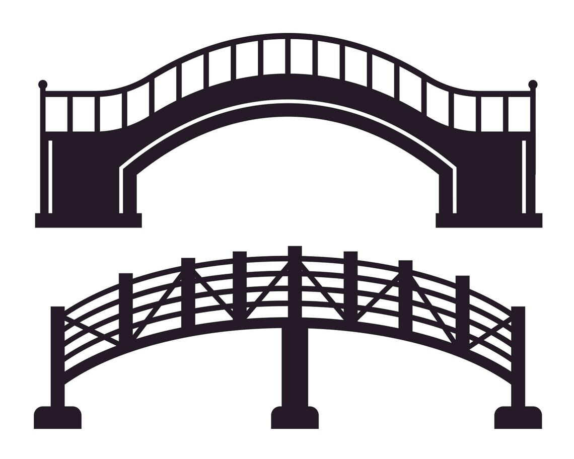 Bridge Svg, Bridge Dxf, Bridge Png, Bridge Laser Cut, Bridge Cut File ...