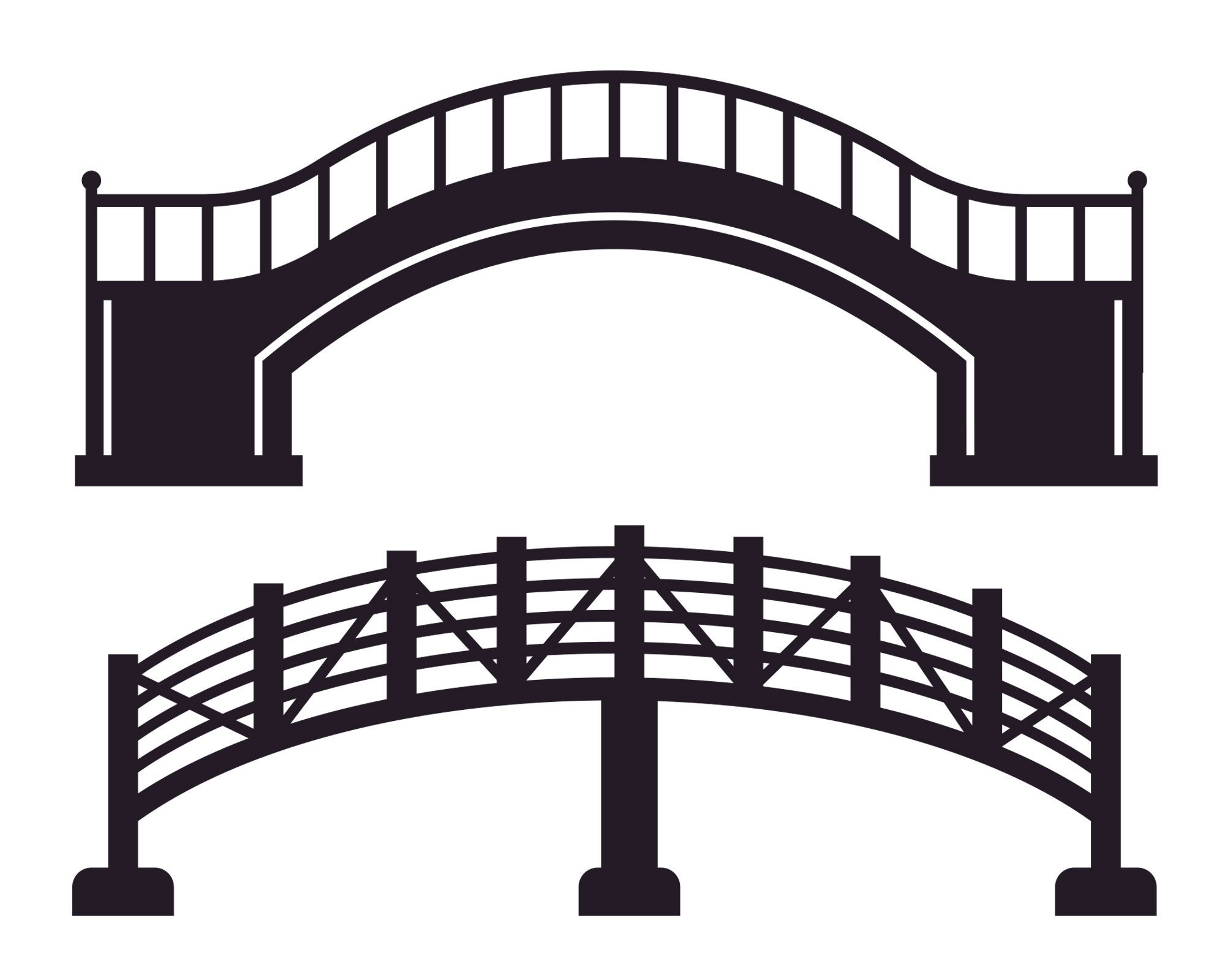 Bridge Svg, Bridge Dxf, Bridge Png, Bridge Laser Cut, Bridge Cut File ...
