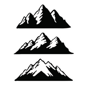 Mountain Svg, Peak Svg, Mountain Dxf, Mountains Dxf, Mountain Template ...