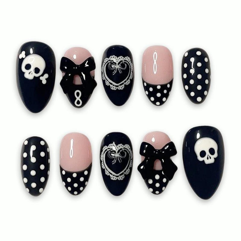 Cute Bow Nail Inspo - Etsy