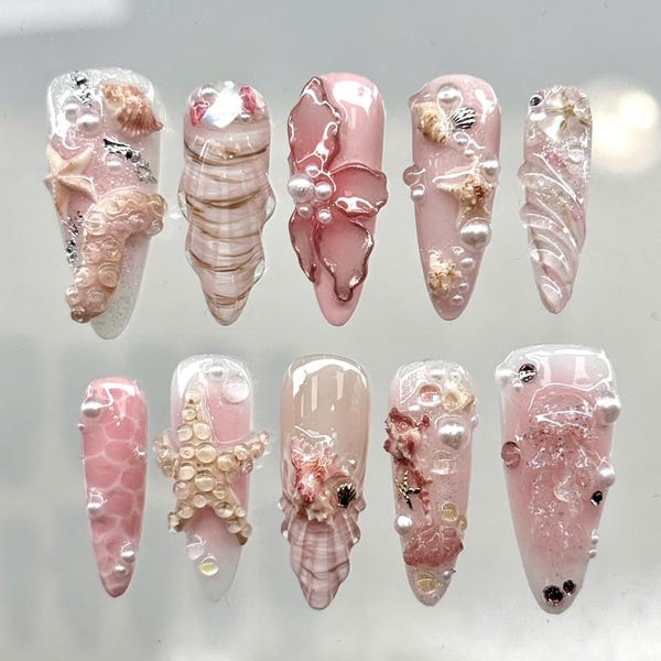 Octopus Nails - Etsy