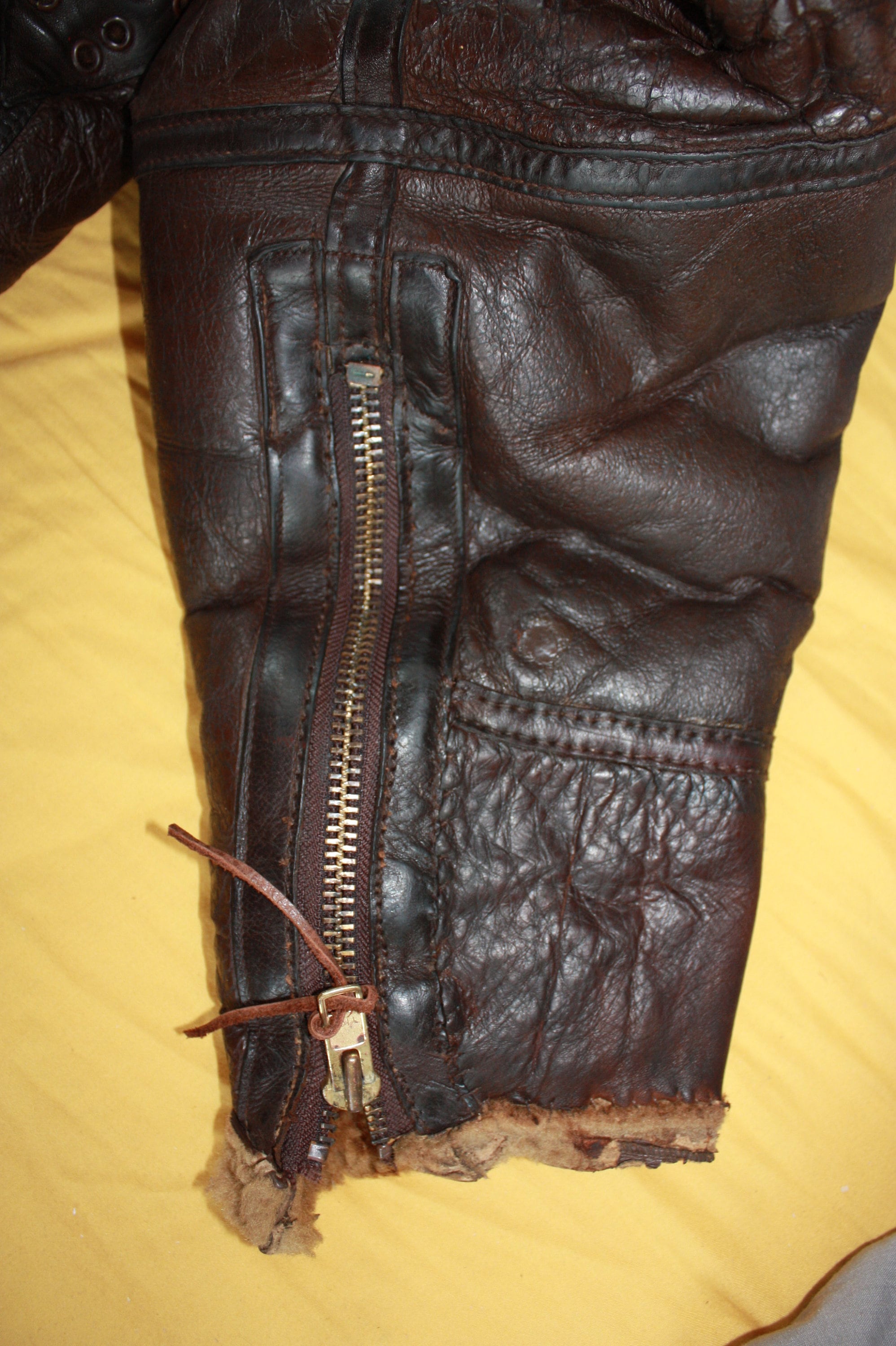 IRWIN RAF Leather Flying Bomber Jacket - Etsy