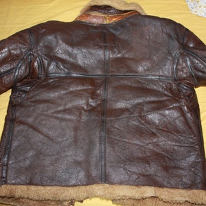 IRWIN RAF Leather Flying Bomber Jacket - Etsy