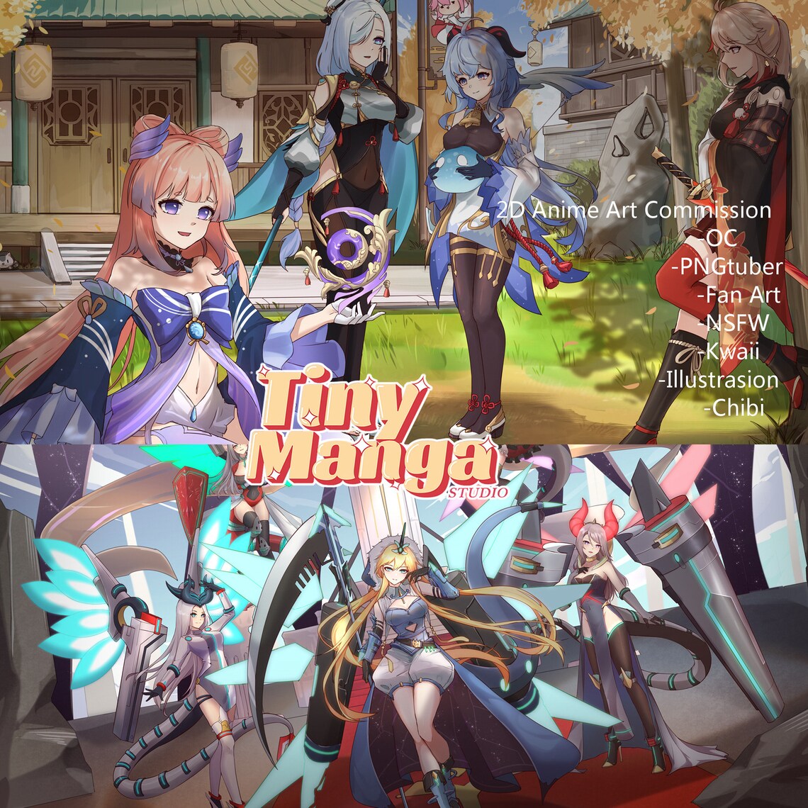 Custom Anime Character Art Illustration Commissiondigital Art - Etsy