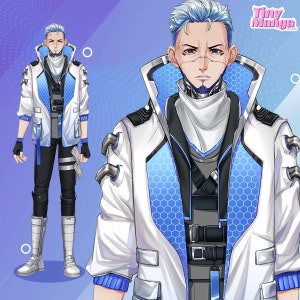 Custom Anime Male Vtuber Model: Rigging & Character Design - Etsy