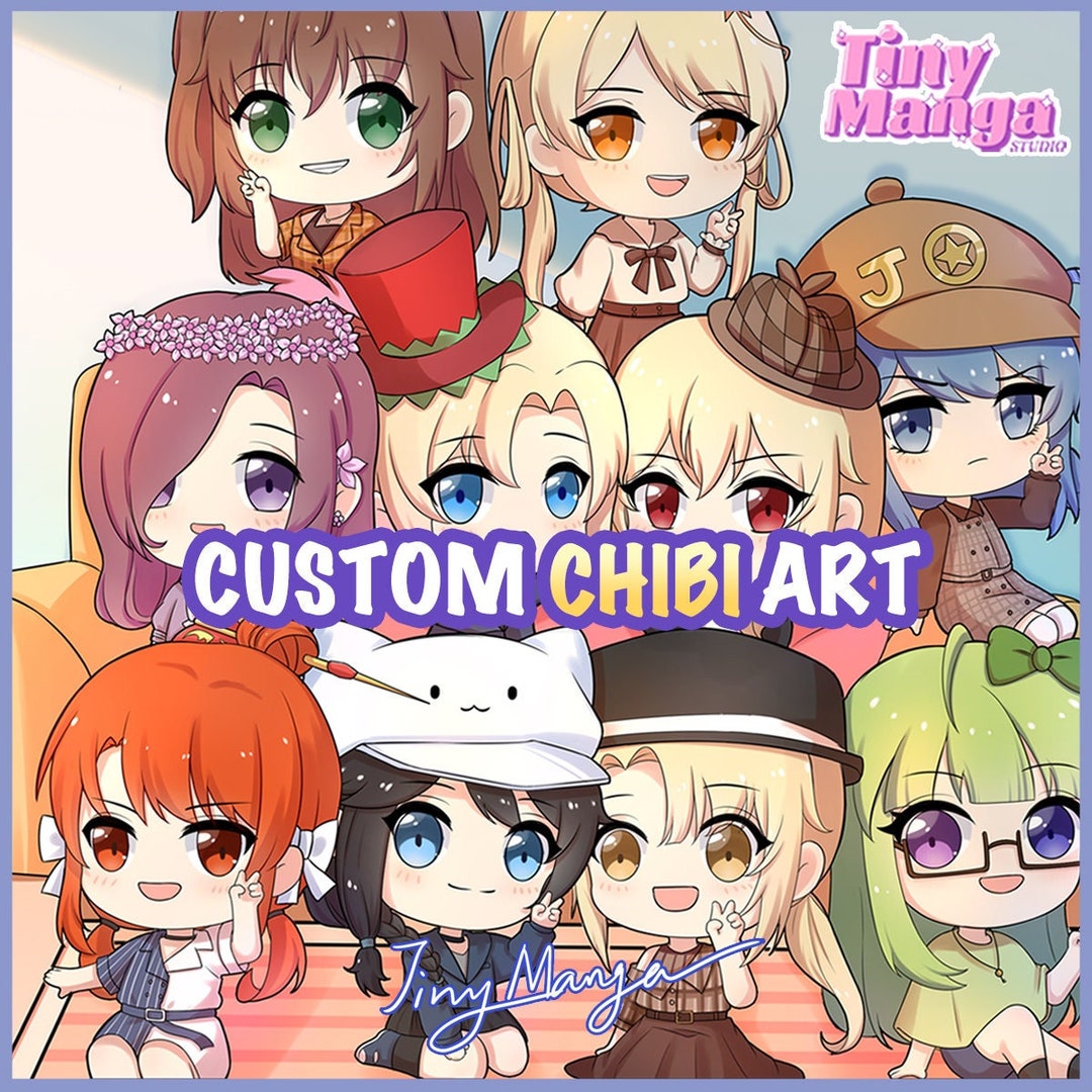 Custom Chibi Vtuber Model: Anime Portrait, Twitch Emotes - Etsy