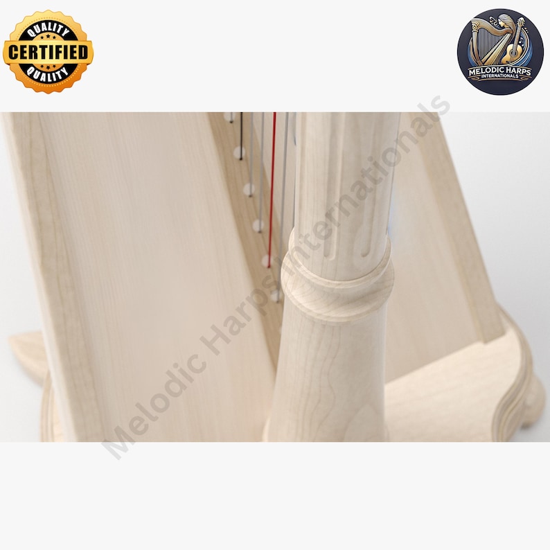 27 String New Piller Style Ivory Colour Harp With Bag and Key - Etsy