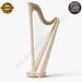 27 String New Piller Style Ivory Colour Harp With Bag and Key - Etsy