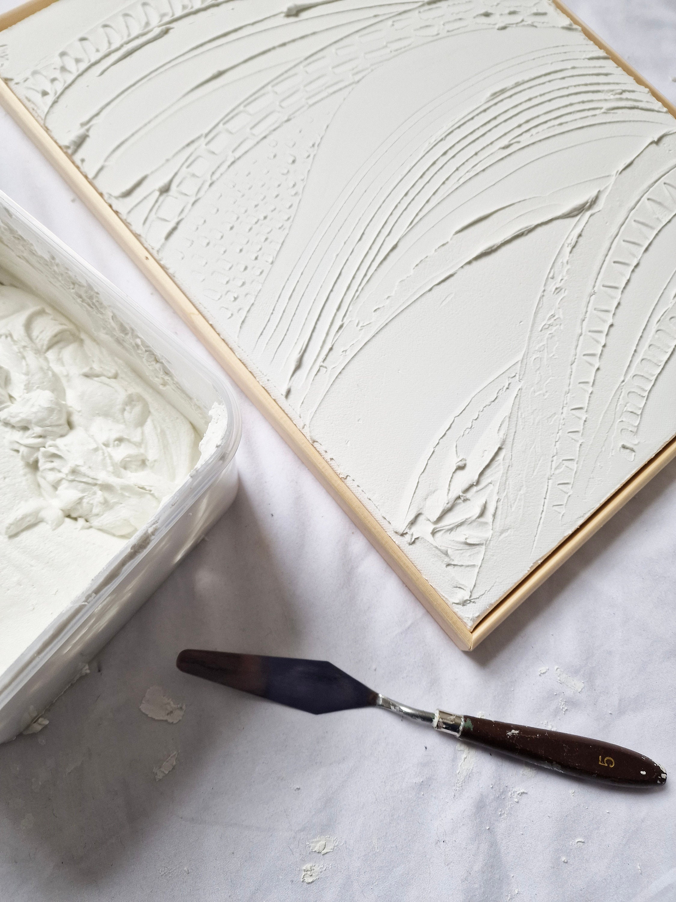 Textured Art Guide // How to Make Textured Art // Plaster Art // DIY ...