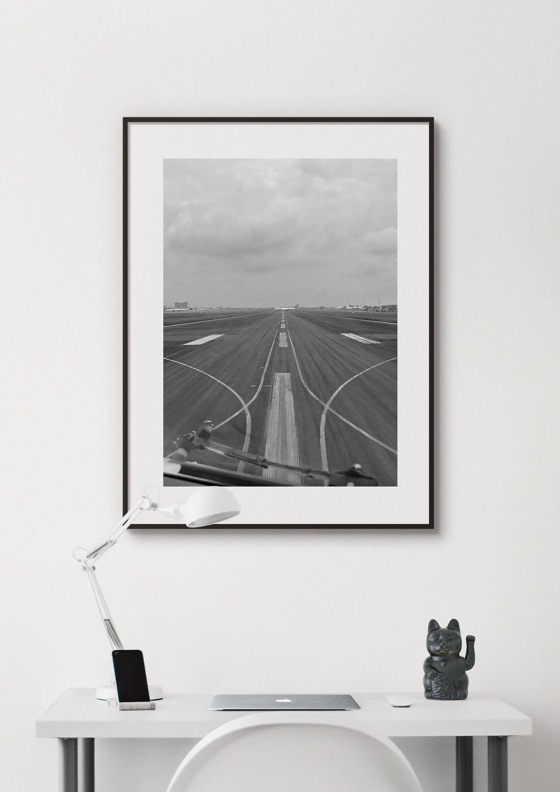 Runway Instant Digital Download, Aviation Photography, Monochrome Photo ...