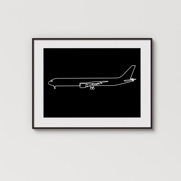 Boeing 767 Drawing - Etsy