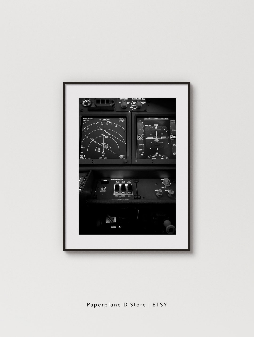 Boeing 737 Flight Displays Photo: Aviation Minimalist Print (digital ...