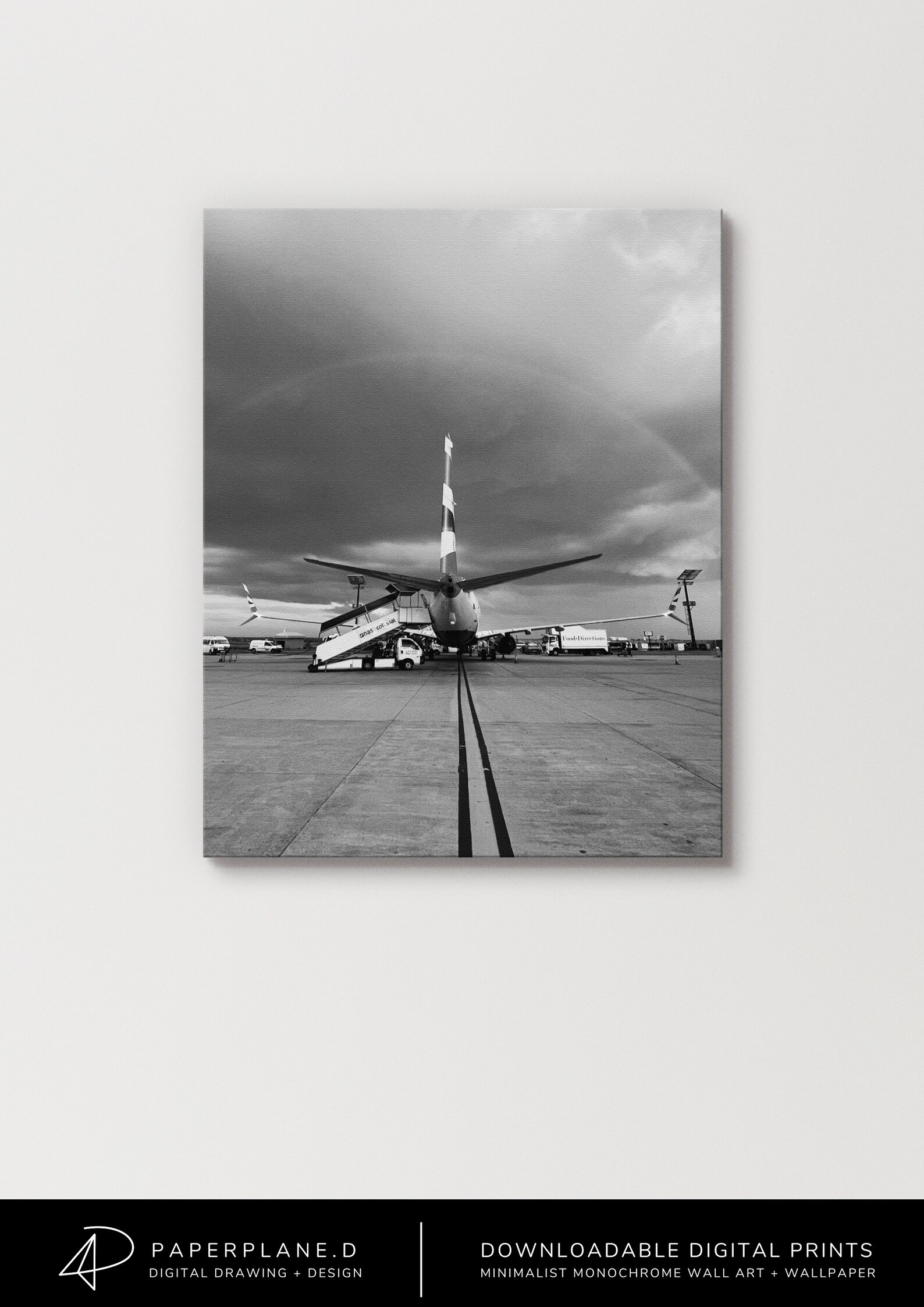 Aircraft Back View - Instant Digital Download, Aviation Photography ...