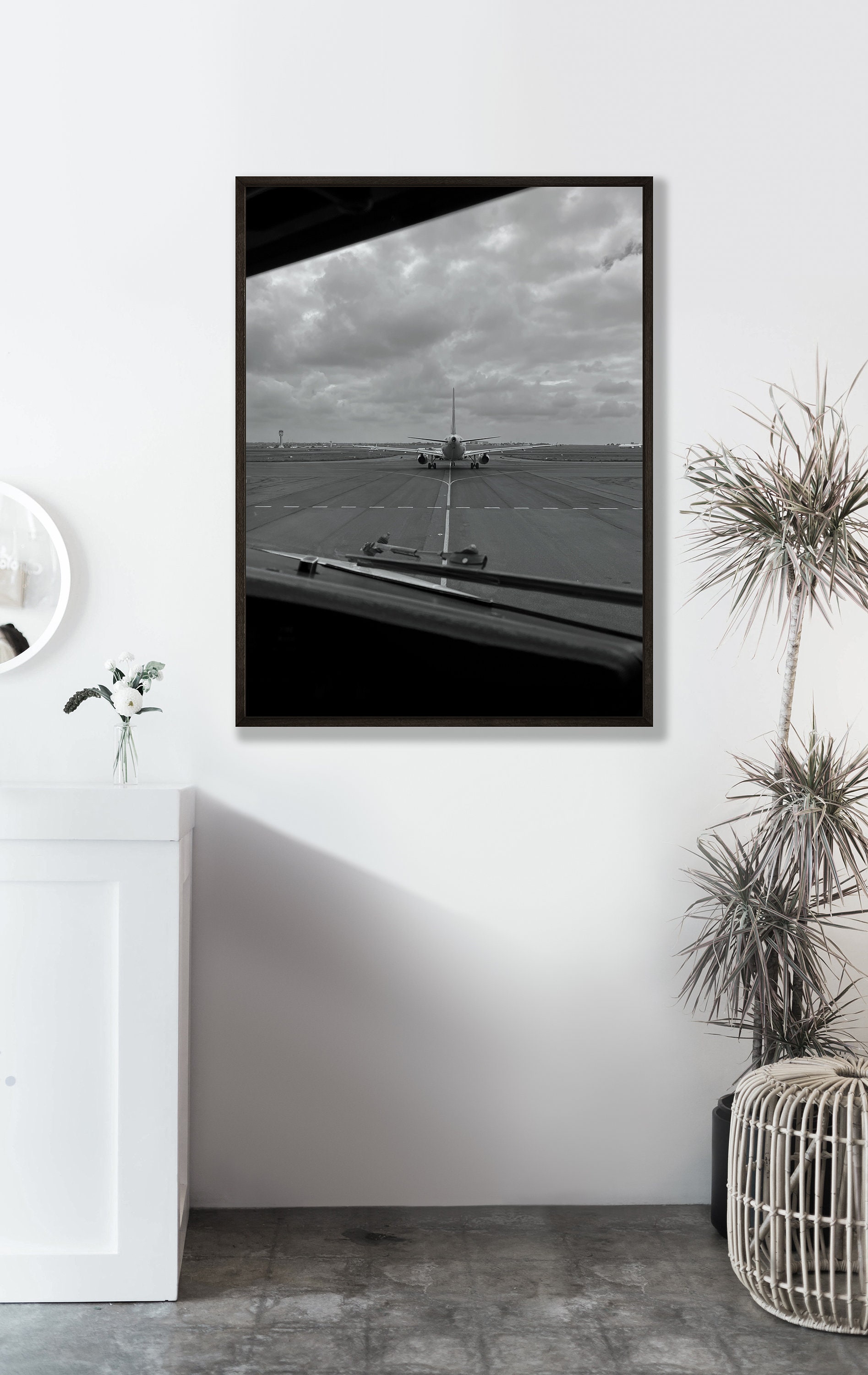 Aviation Photography Print: Airplane Waiting for Takeoff (digital ...