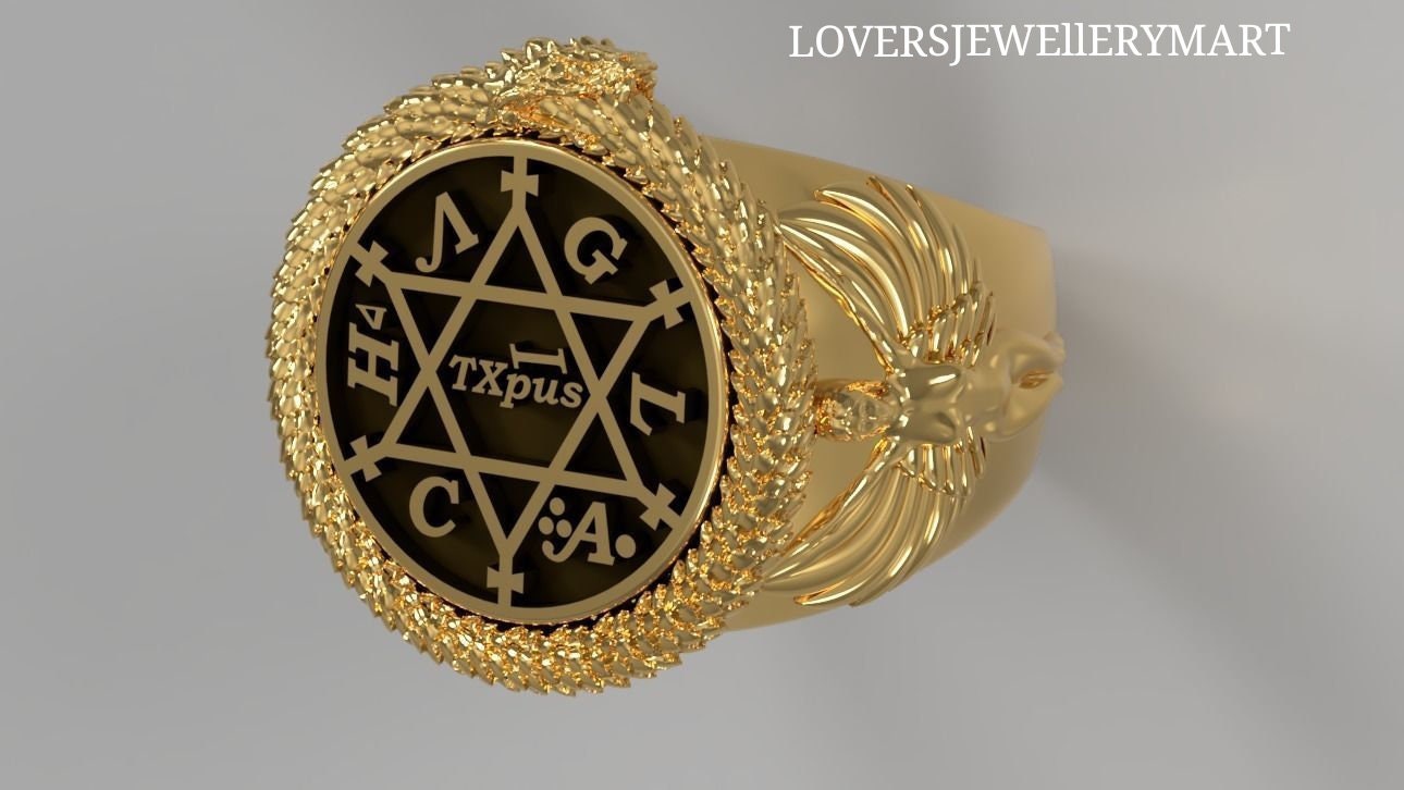 Seal of Solomon Ring, Silver Star of Solomon Ring, Prophet Solomon Seal ...