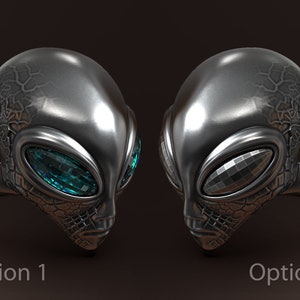 Sterling Silver Alien Guest Ring, Space Jewelry, Extraterrestrial Ring ...