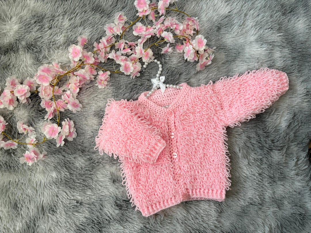 Baby - Toddler - Older Girls Loopy Cardigans - Tiny Baby to 9 Years ...