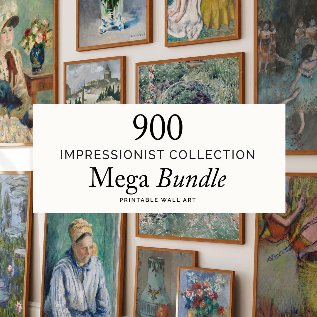 Impressionism Art Bundle | 900 Digital Prints | Classic Fine Art ...