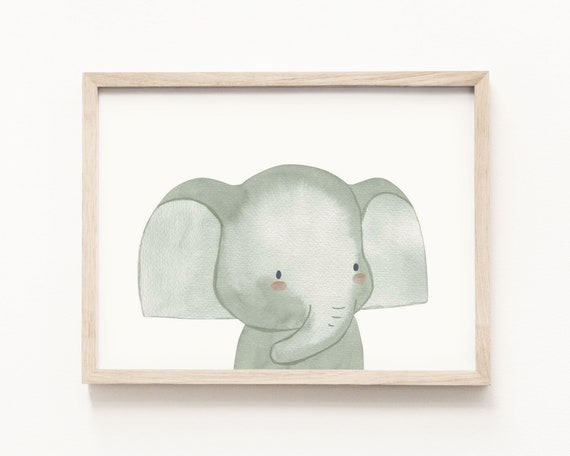 Painted Elephant Face Drawing