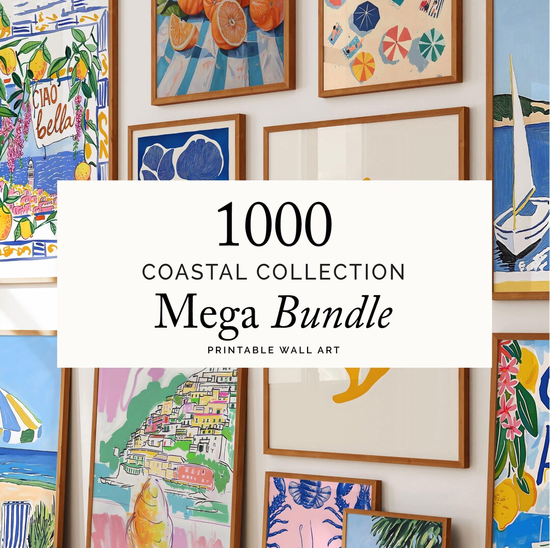 Coastal Wall Art Mega Bundle | 1000 Beach Prints (digital Download) - Etsy