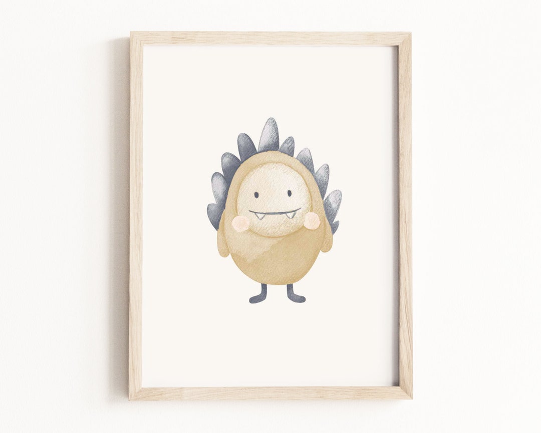 Alien Art Print • Space Watercolor Painting • Space Nursery Wall Art ...