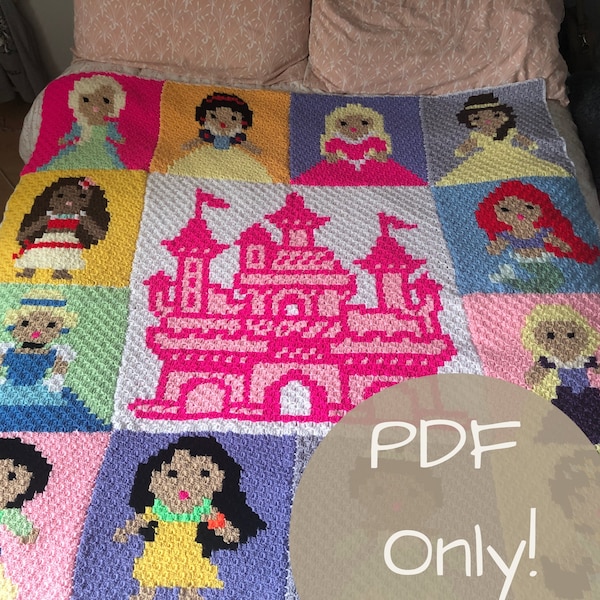 Princess Crochet Blanket - Etsy